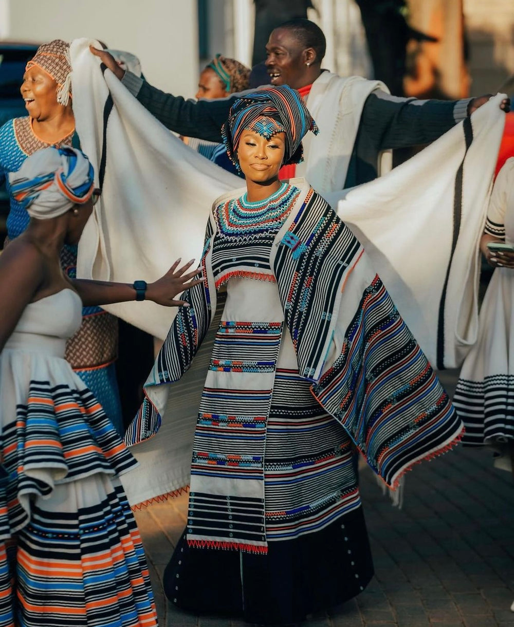 Cream heavily beaded 5 piece ensemble