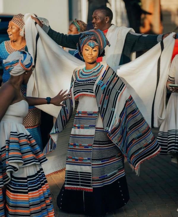 Cream heavily beaded 5 piece ensemble