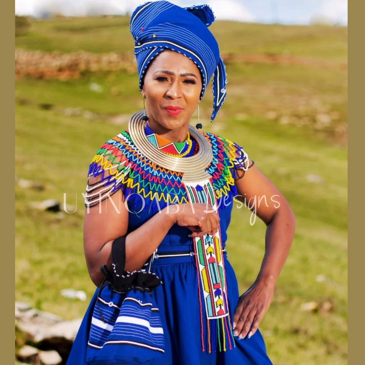 Royal Blue Bridal Gown
